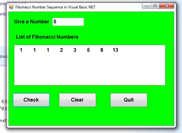 Free Programming Source Codes and Computer Programming Tutorials: Fibonacci Number Sequence in ...