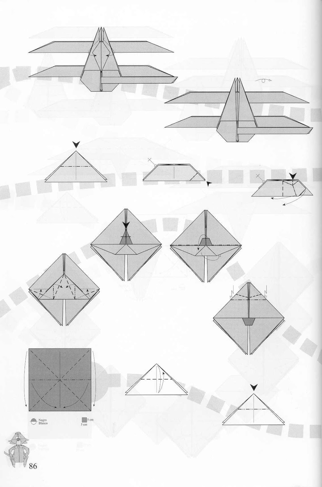 Origami Cartoon 3-Halle - Ruby Book Origami