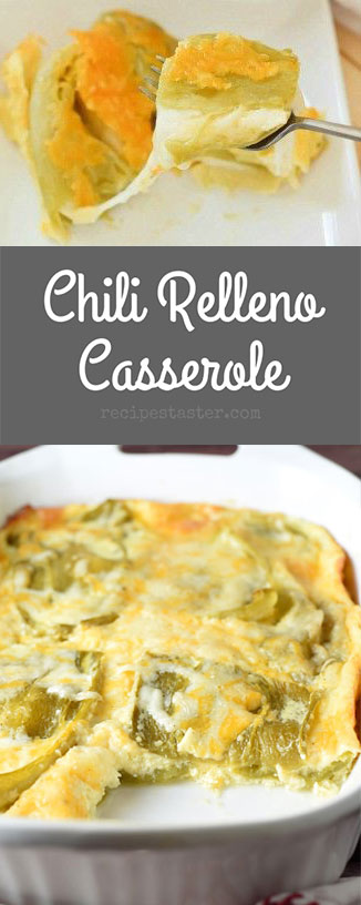 BAKED GREEN CHILE RELLENO CASSEROLE
