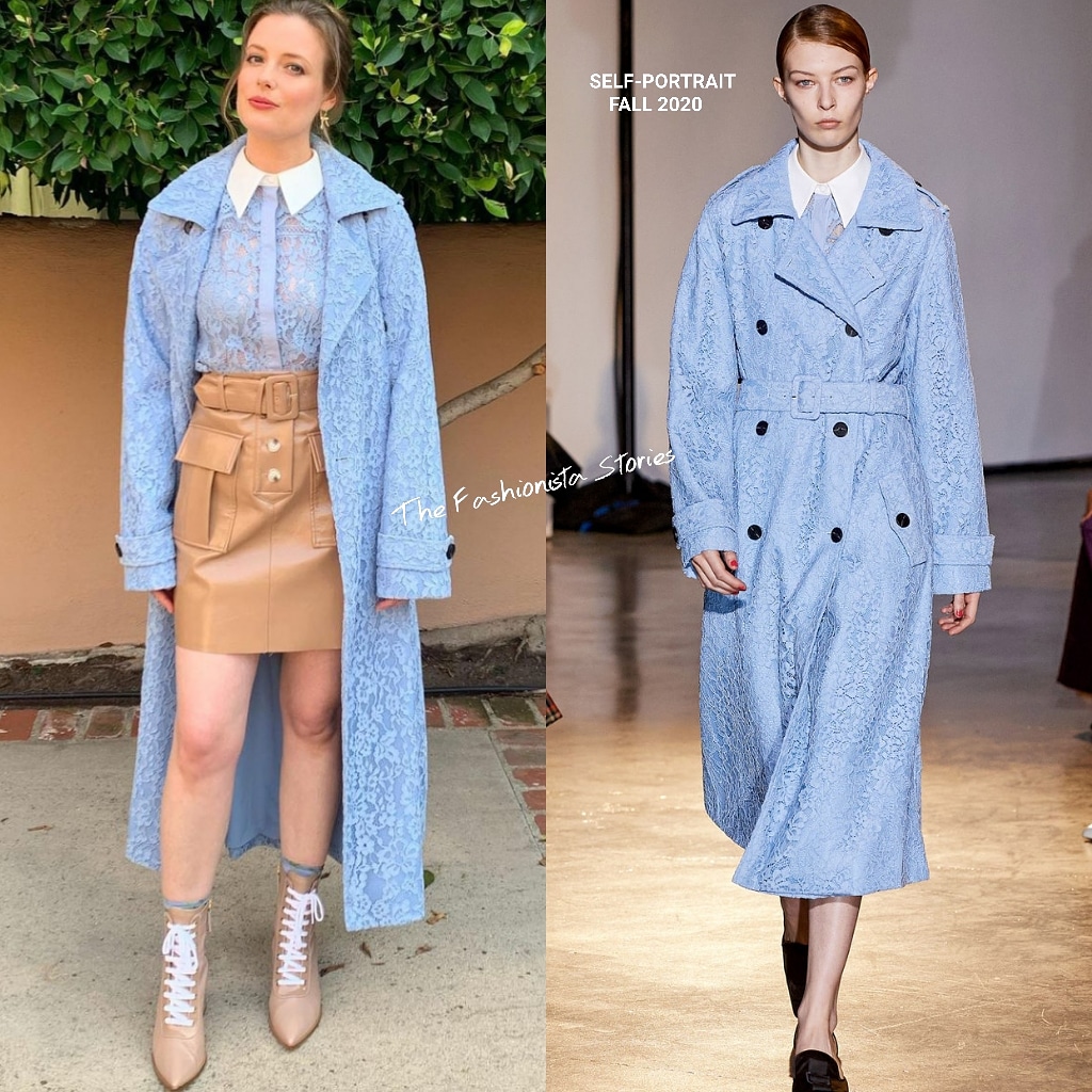 Instagram Style: Gillian Jacobs in Self-Portrait Doing Virtual Press