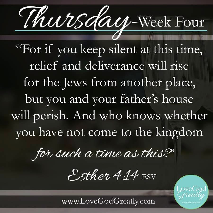 Living for God: For Such a Time as This