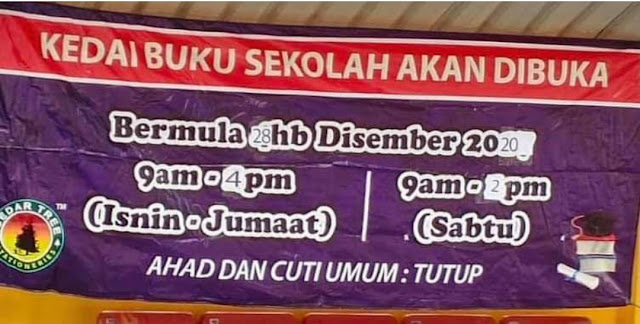Sekolah Kebangsaan Seksyen 7 Bandar Baru Bangi: TARIKH PEMBUKAAN KEDAI ...