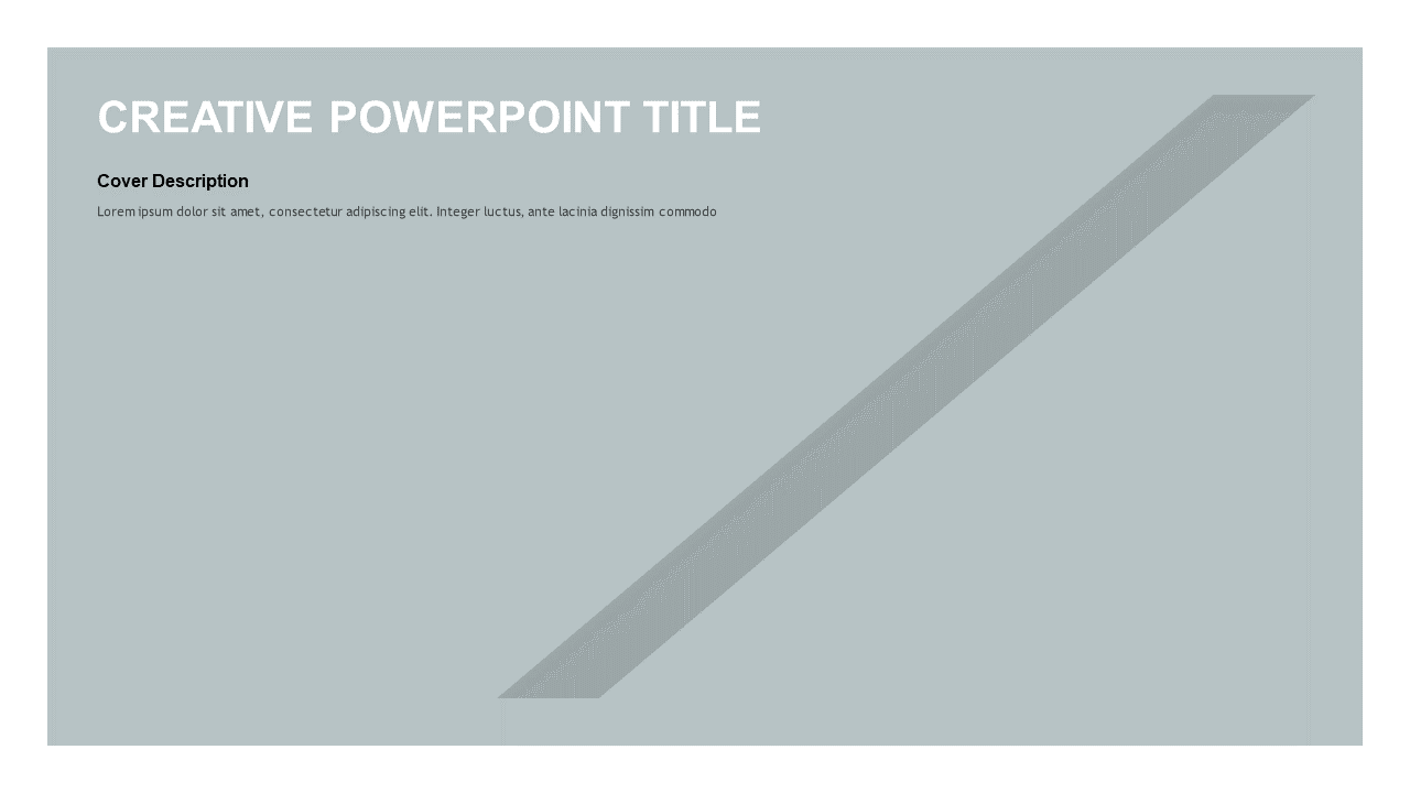 Minimal Diagonal Shape PowerPoint Templates - PowerPoint Free