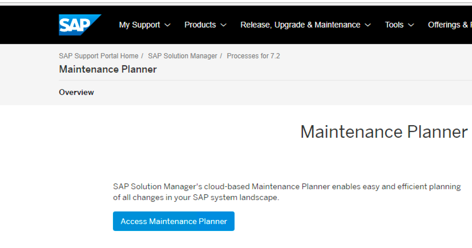 SAP ABAP Central: Solution Manager 7.2 SP 06 Upgrade Planning – ABAP Stack Part-1
