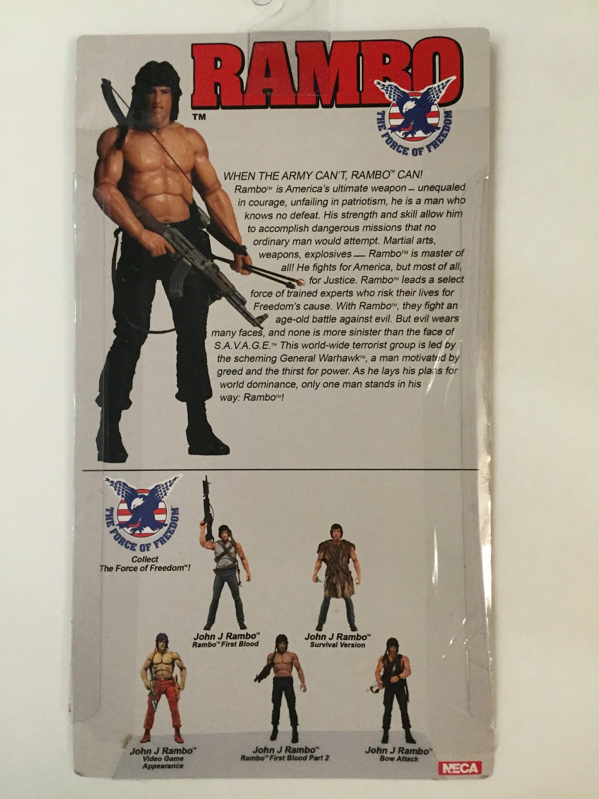 CobraShadowJoes: Convention Exclusive NECA Toys Force of Freedom Rambo ...