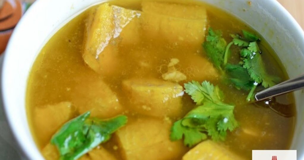 Sopa de plátano Verde Receta cubana