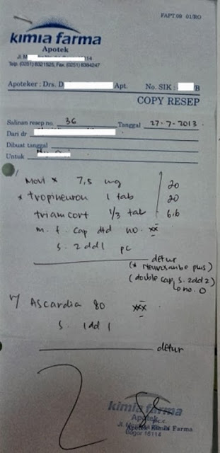 Apoteker Peduli: Latihan Membaca Resep I