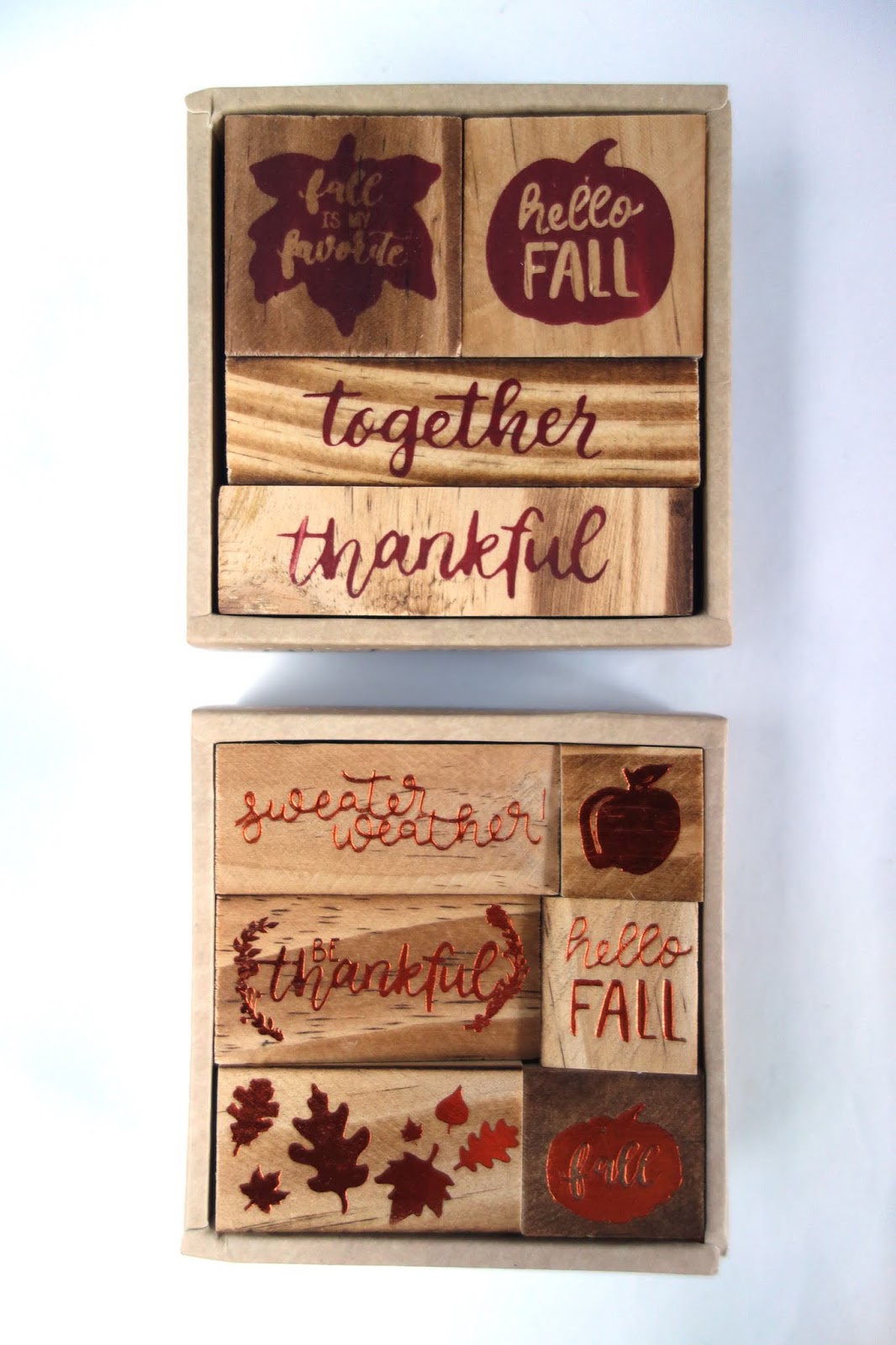 blah to TADA!: Autumn-Themed Rubber Stamps