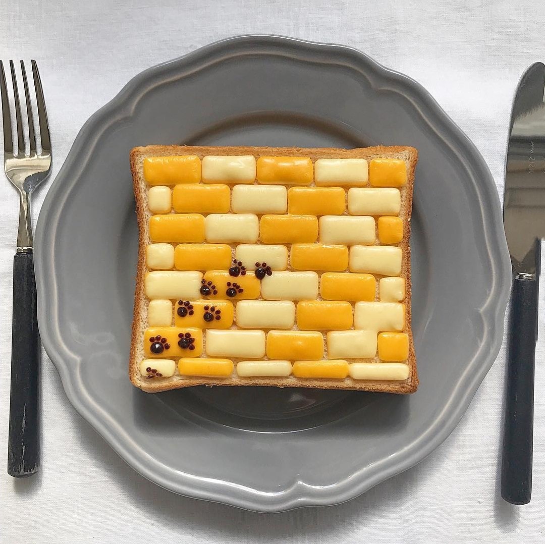 Comel Sungguh 15 Seni Atas Roti Putih Yang Dijadikan Seperti Lukisan