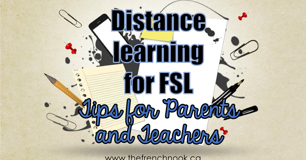 Distance learning resources for FSL (a guide for Parents and Teachers ...