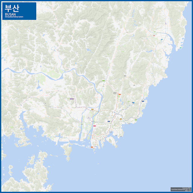 Busan Metropolitan Subway System Map