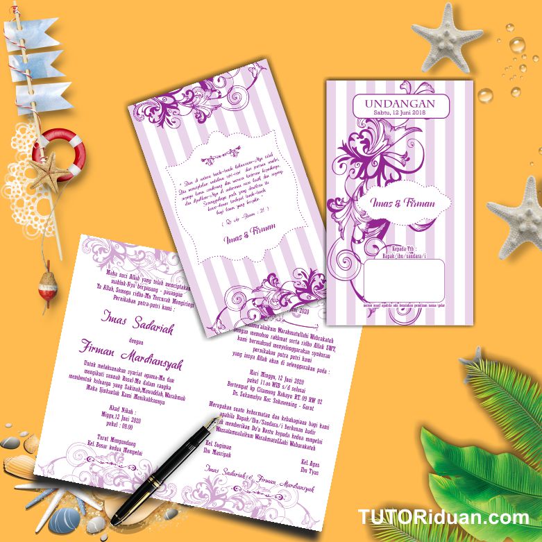 Free 2 Mockup Undangan dan 30 Desain Undangan Pernikahan (Free PSD ...