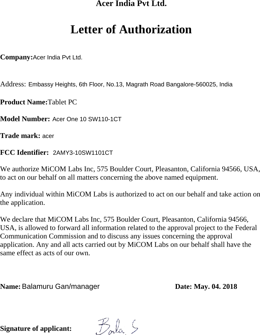Authorisation Letter Format India Sample Letter authorisation-letter-format-india-sample-letter