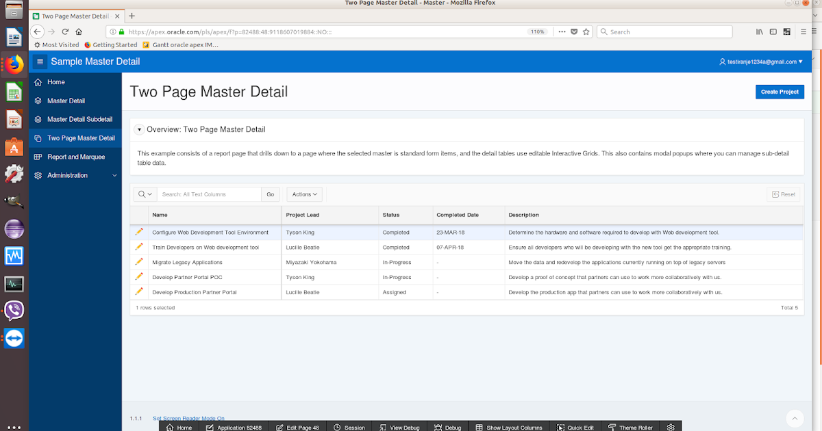ERP SYSTEMS: master detail oracle apex 5.1.x