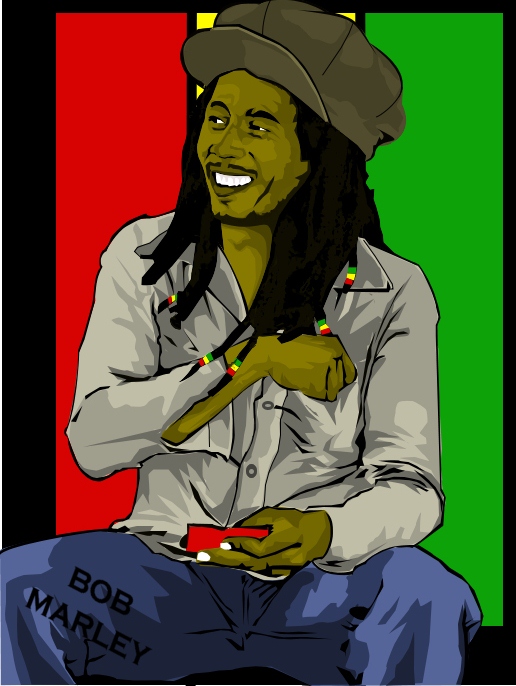 Cartoon Pictures of Bob Marley
