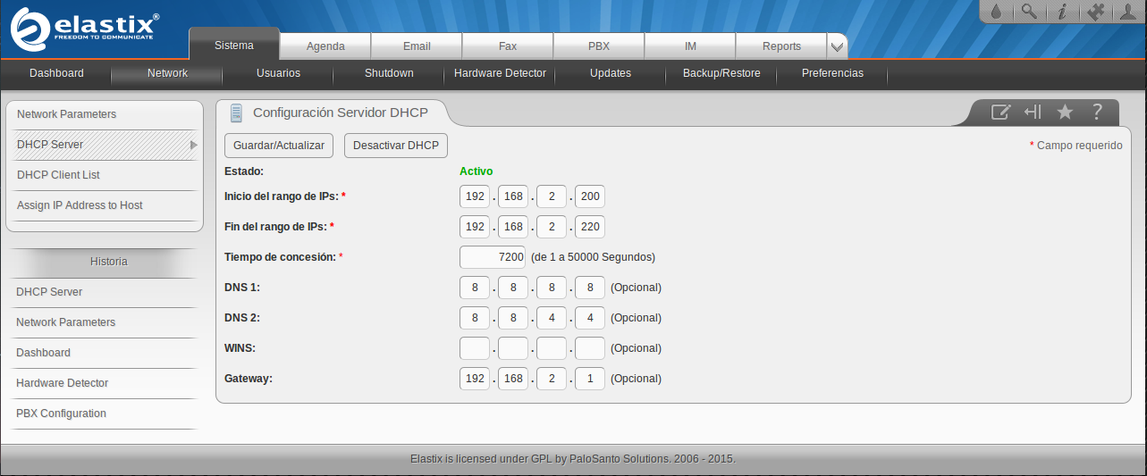 Micro Apuntes STEF: Elastix VoIP