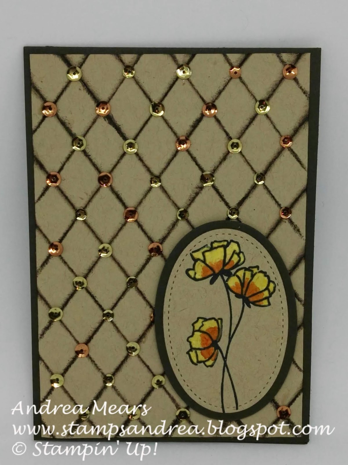 Tufted Embossing Folder done three ways | Andrea Mears