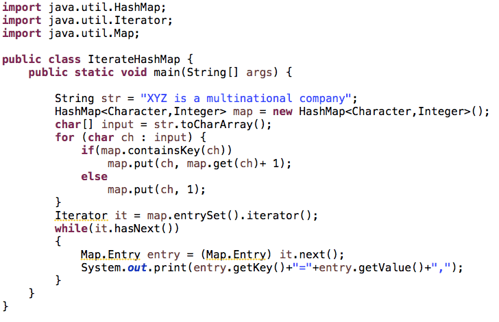 Java map vector code - scapeslomi