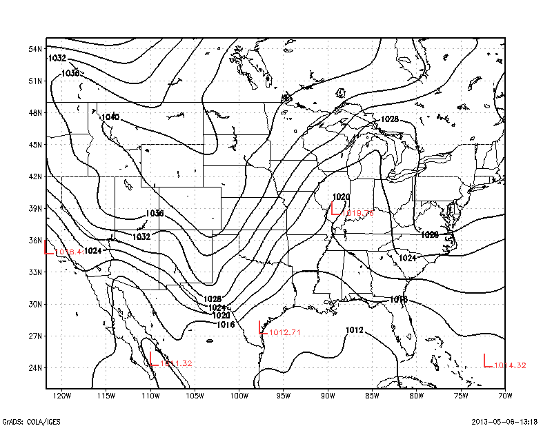 Tutorial: Draw Sea Level Pressure map with labeled Hi/Lo pressure ...