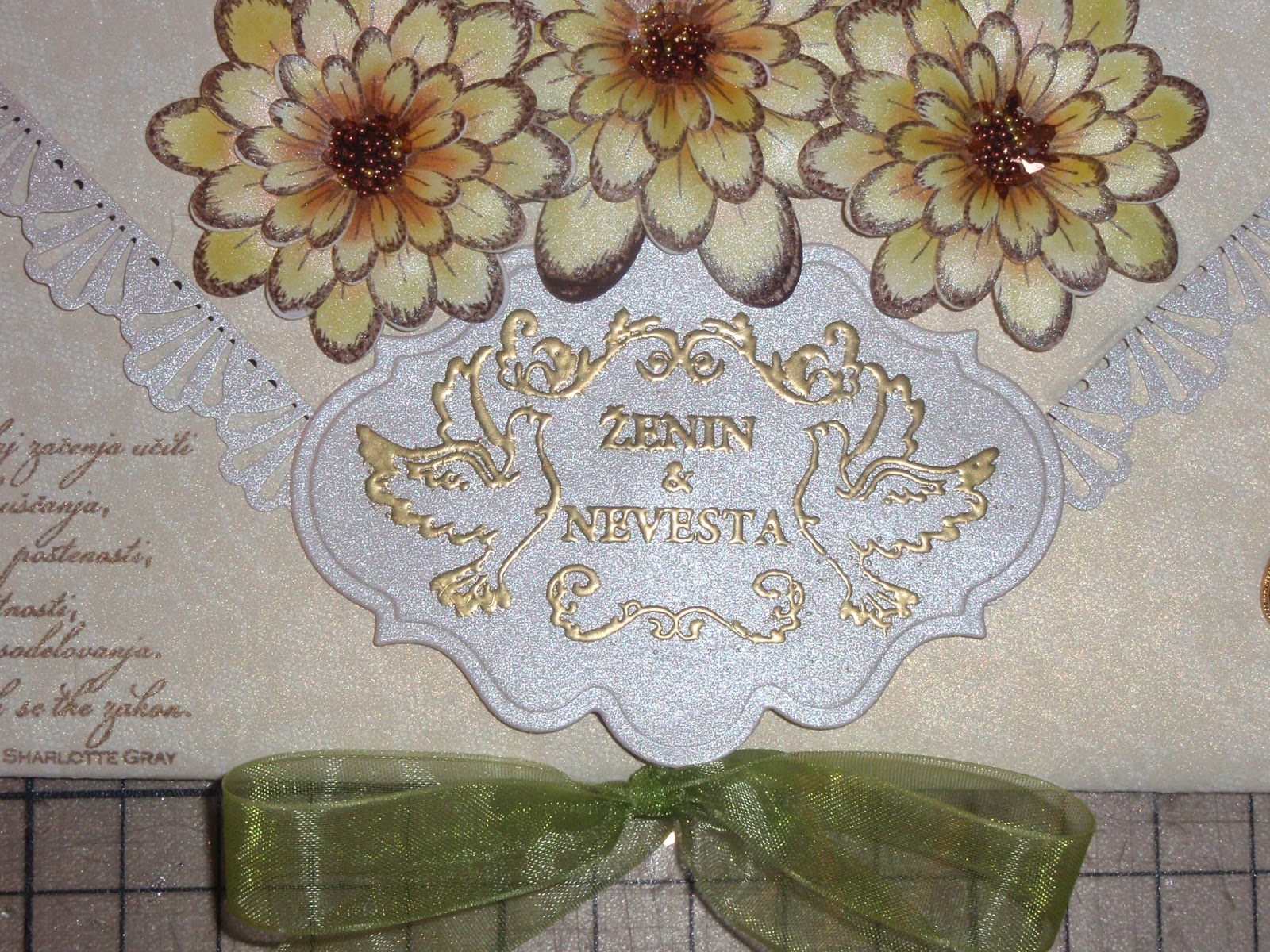 Vesna ustvarja: KUVERTA ZA POROČNO DARILO