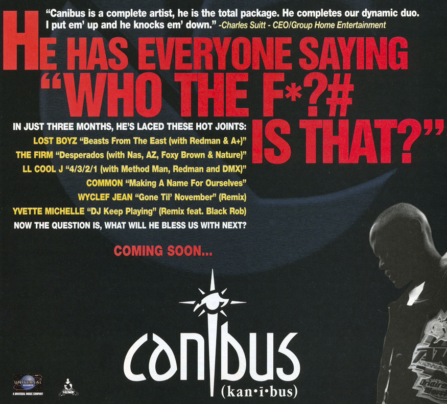 Hip-Hop Nostalgia: Canibus Featured In Billboard Magazine (11/01/97)