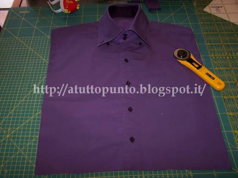 A tutto punto: Un cuscino da una camicia - TUTORIAL
