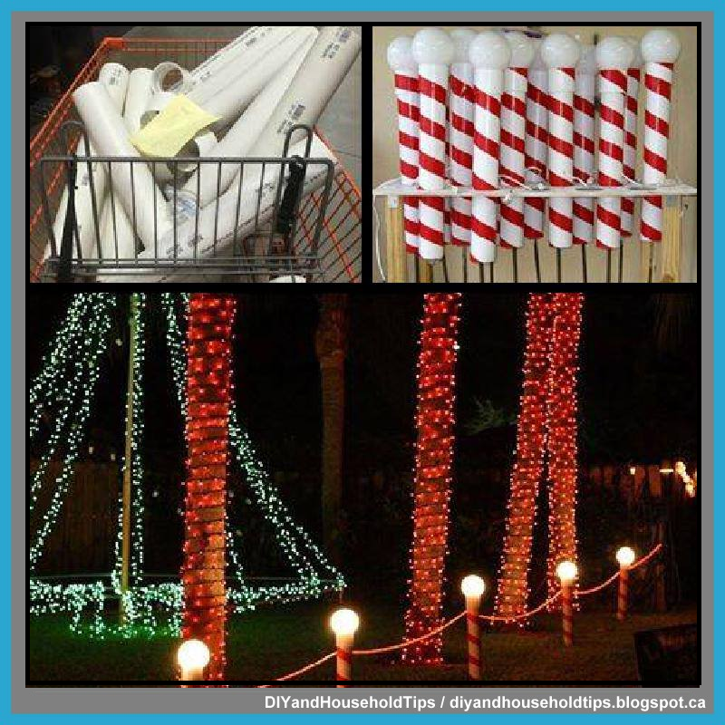 DIY And Household Tips: Turn PVC Pipes Into North Pole Lights