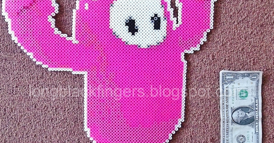 Long Black Fingers : Fall Guys Perler Bead