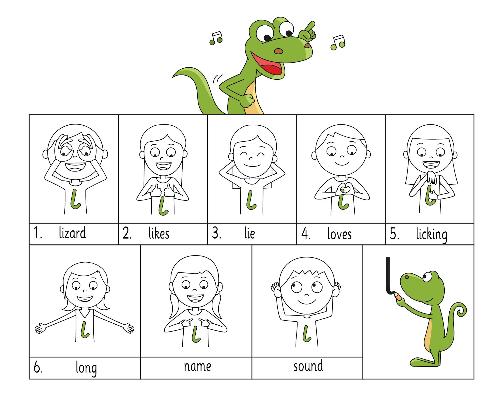 20: Lenny Lizard /l/ - Groovy Phonics