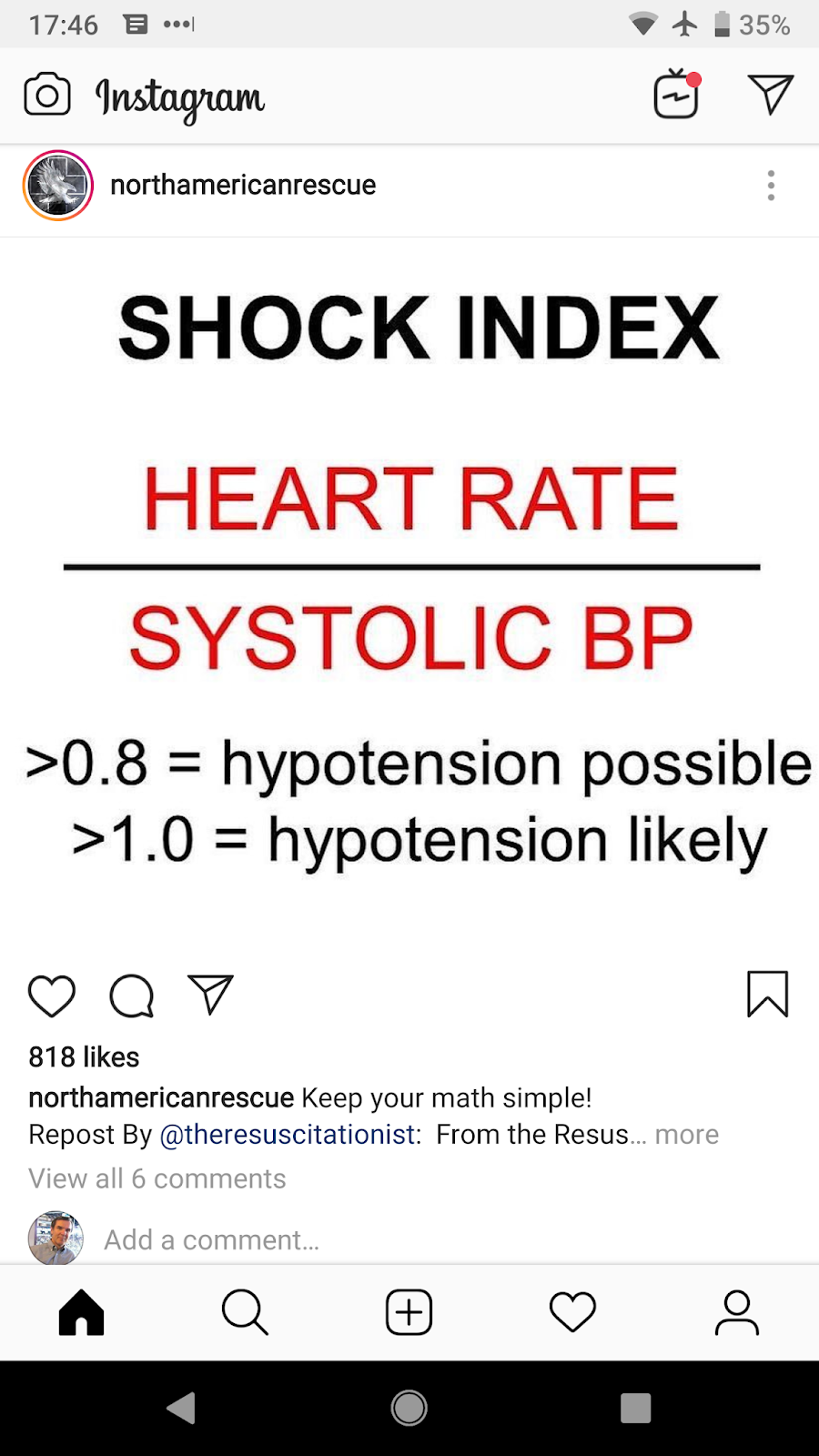 Outdoor Emergency Care - South Bay: Interesting Shock Calculation
