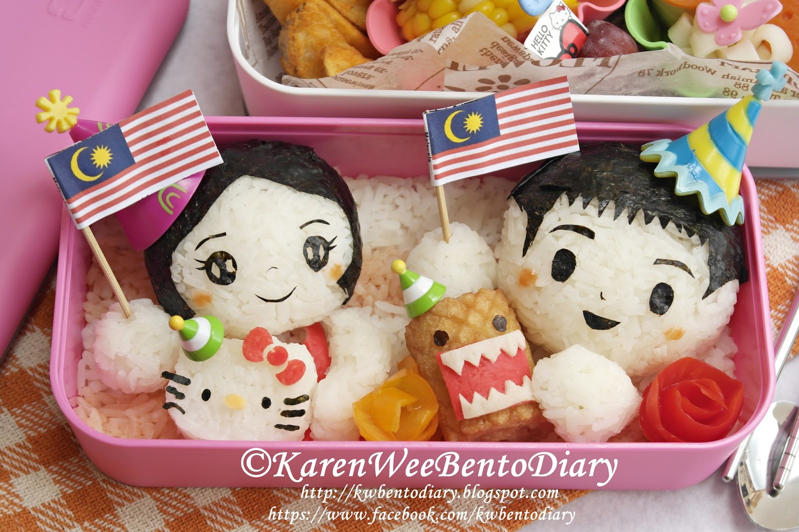Karenwee's Bento Diary: Bento#Aug31~56th Malaysia National Day Bento