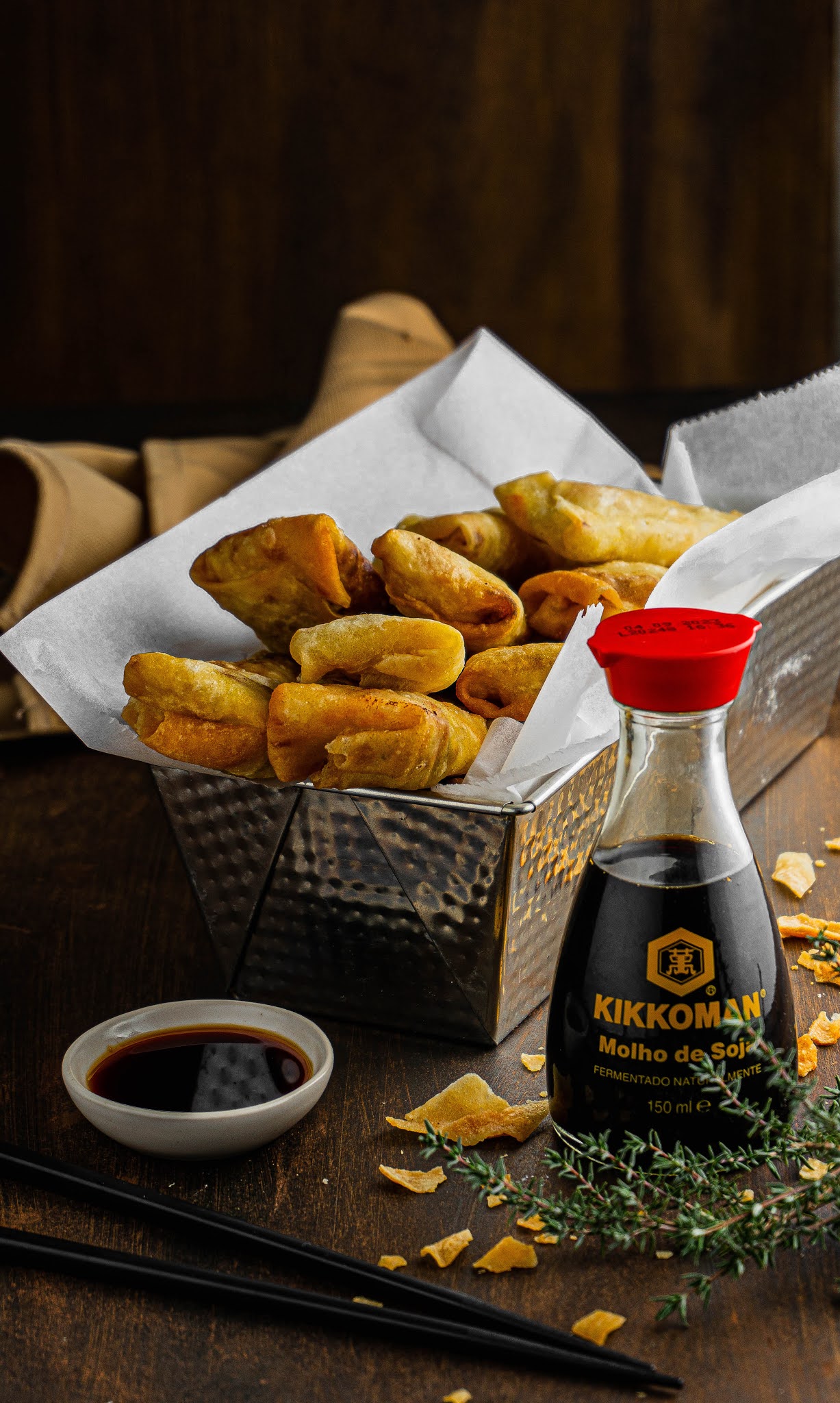 Crepes primavera de legumes