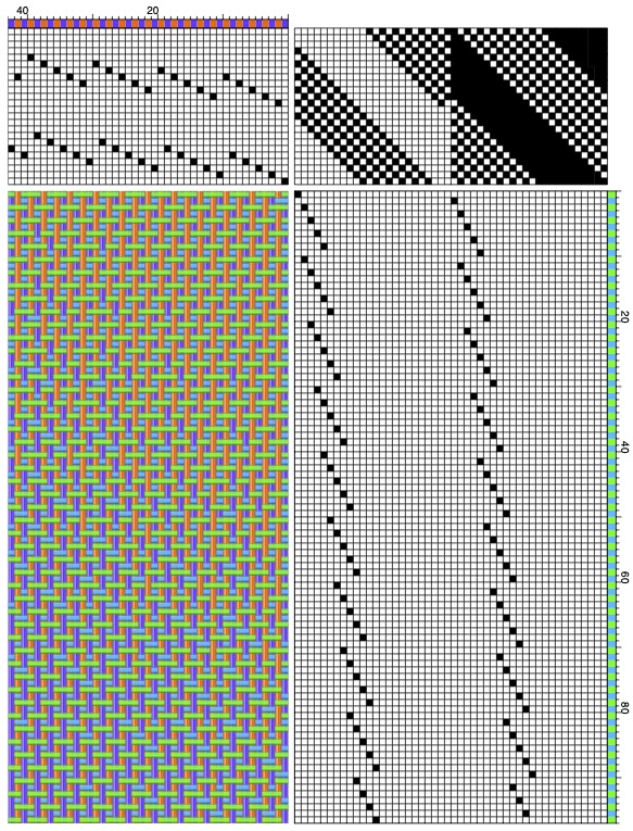 Random Acts of Color: 24-Shaft Four-Color Double Weave Sample ...