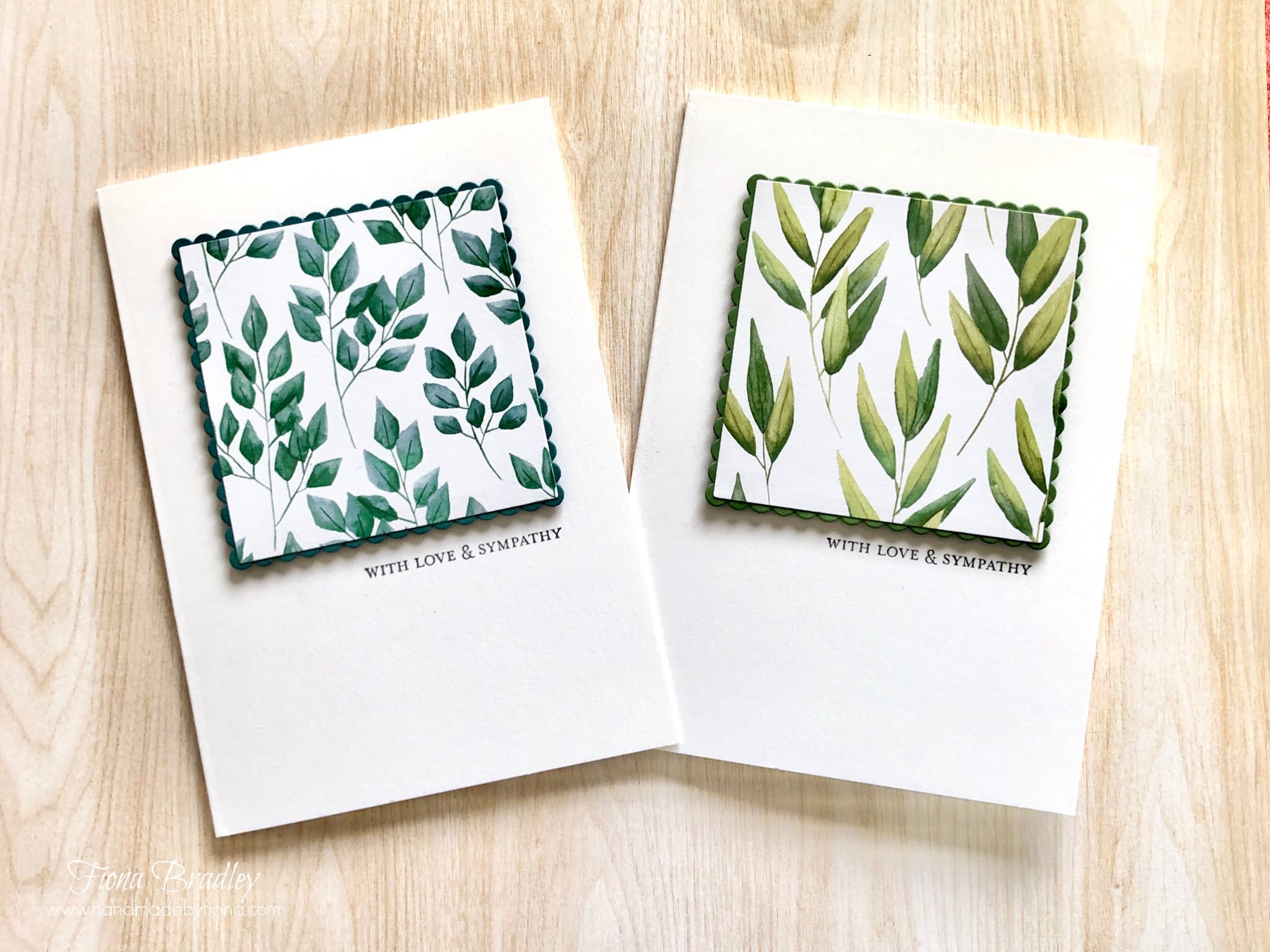 Clean And Simple Sympathy Cards Handmade By Fiona Clean And Simple Sympathy Cards Handmade By Fiona