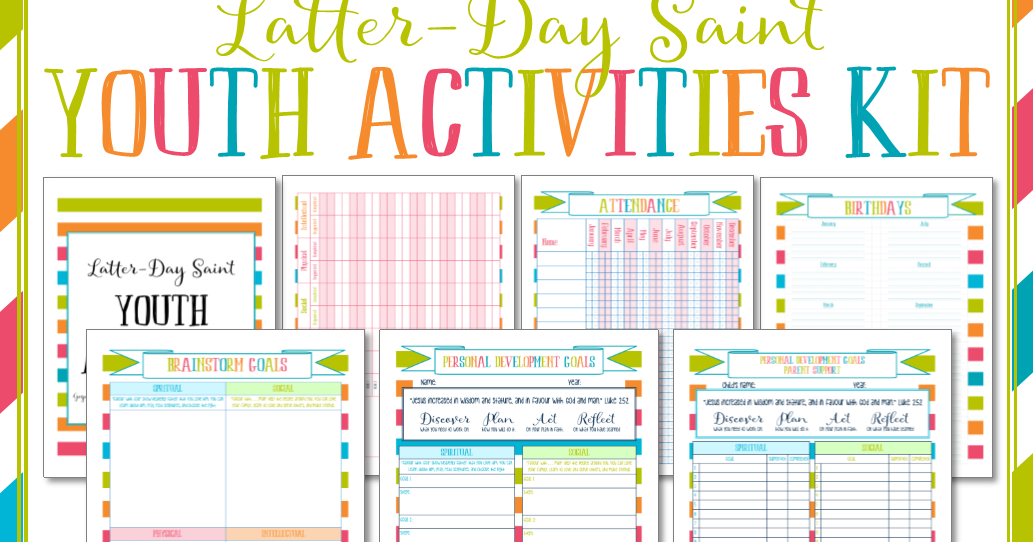 Primary Activity Ideas: Youth Activities and Goals Kit for 2020