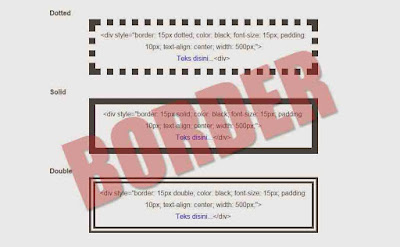 Cara Membuat Aneka Jenis Border Di Blogger ~ 8 Piston