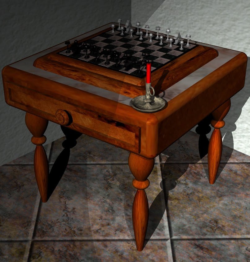 Art Blog: Chess table and Pieces