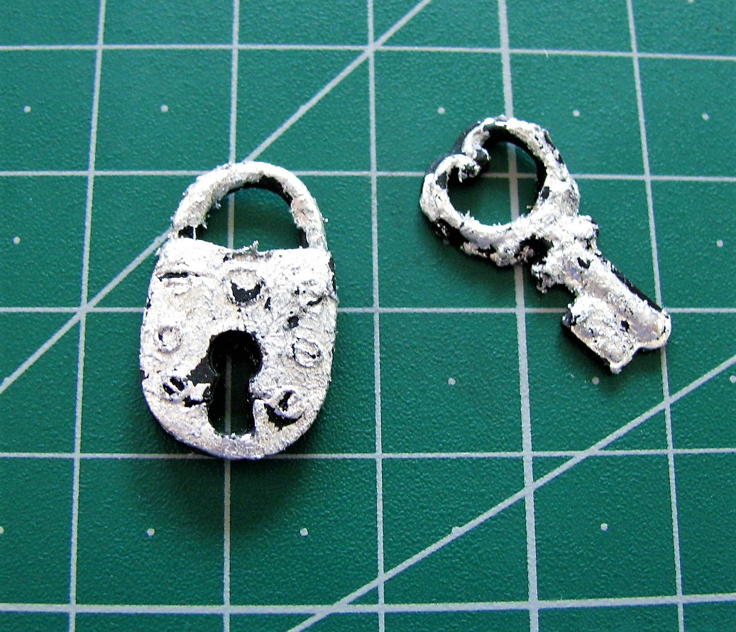 Polymer Clay Vintage Lock & Key Charms