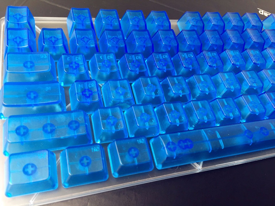 Altkey: 104 Keys ABS Translucent keycap Blank Keycaps set For OEM ...