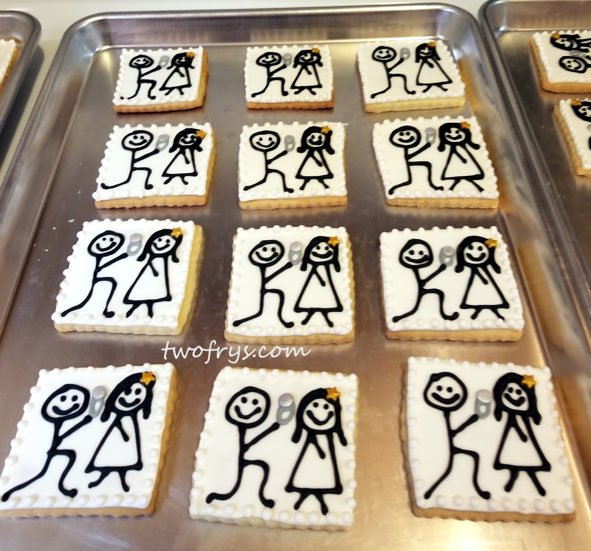 Two Frys: Engagement Stick Figure Cookies