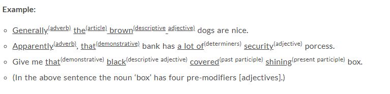 Improve your Writing: Premodifiers and Postmodifiers