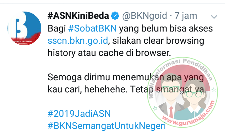 Cara Membuka Situs sscn.bkn.go.id dengan Mudah - GURU MAJU