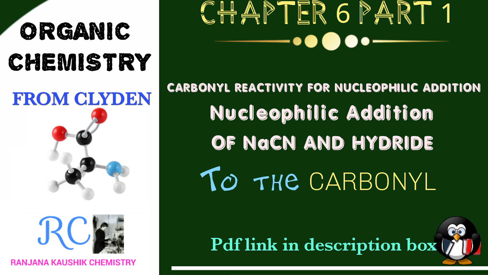 BEST CHEMISTRY NOTES : ORGANIC CHEMISTRY CLAYDEN CHAPTER 6 PART 1 ...