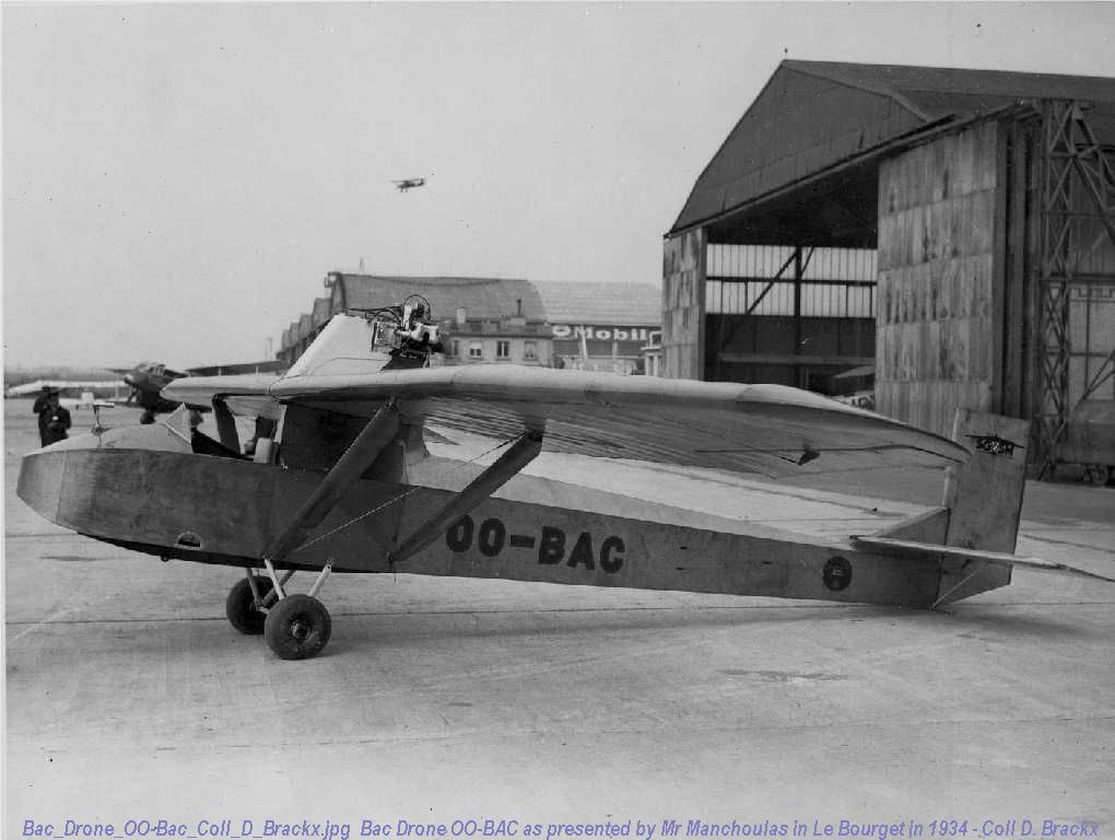BelgianAviationNews: Help : Questions about the 1930s Gent BAC Drones