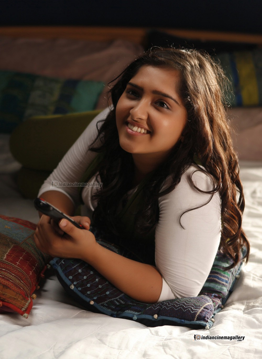 Actress Sanusha In Shooting Spot Unseen Stills