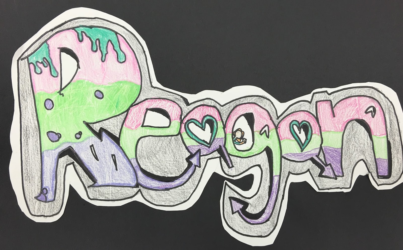 The Name Rebecca In Graffiti