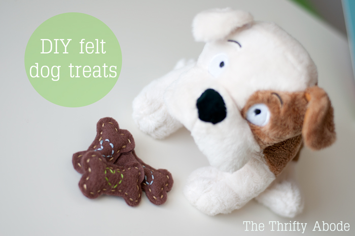 DIY Felt Dog Treats - The Thrifty Abode