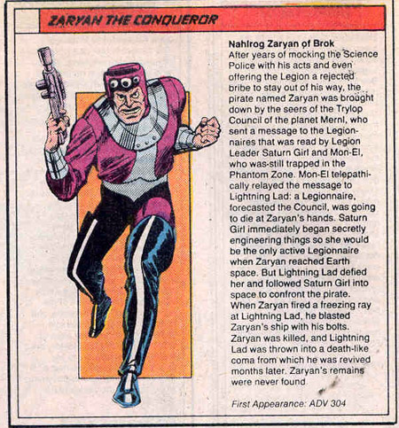 The Legion of Super Bloggers! : Who's Who: Zaryan the Conqueror