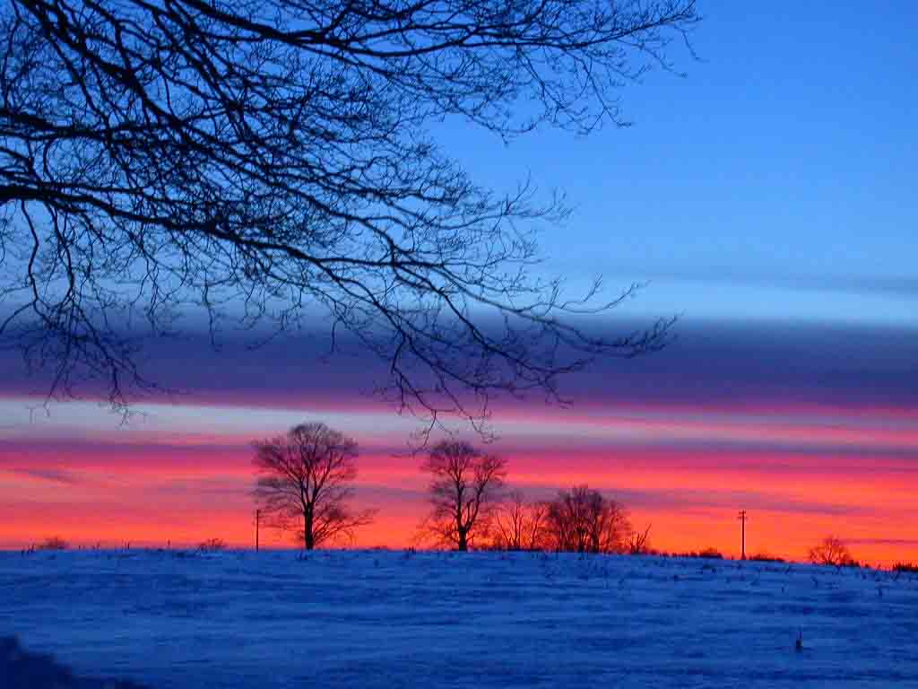 Beautiful Winter Sunset Sky | Okay Wallpaper