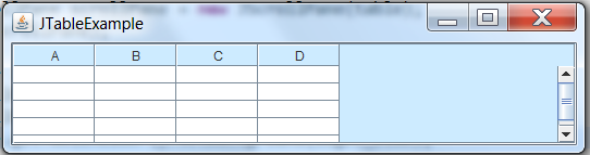 Pallandri: JTable Example